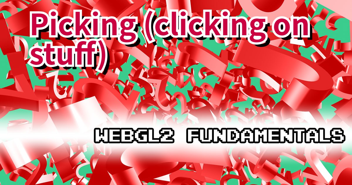 Webgl2 Picking