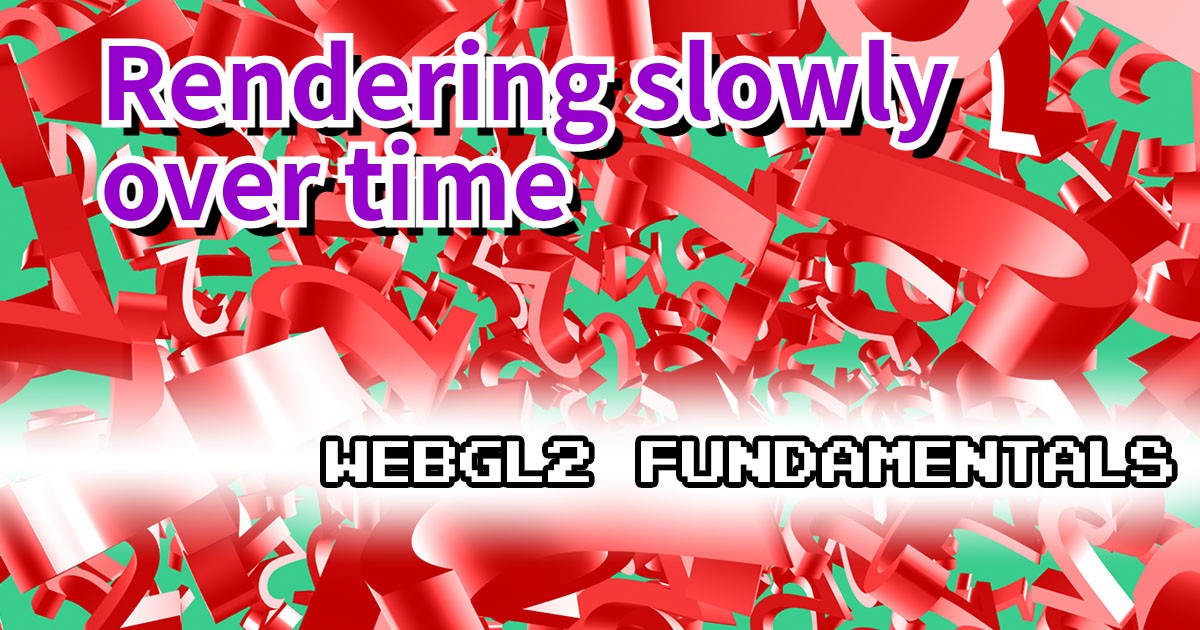 Rendering slowly over time